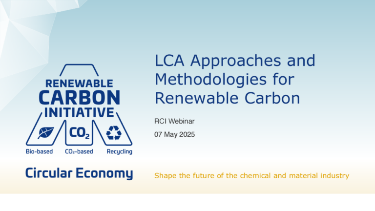 Publications - Renewable Carbon Initiative graphics, studies and more