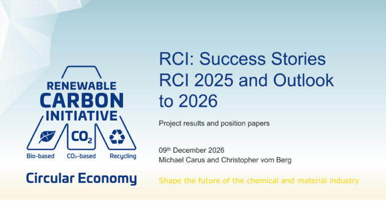Publications - Renewable Carbon Initiative graphics, studies and more